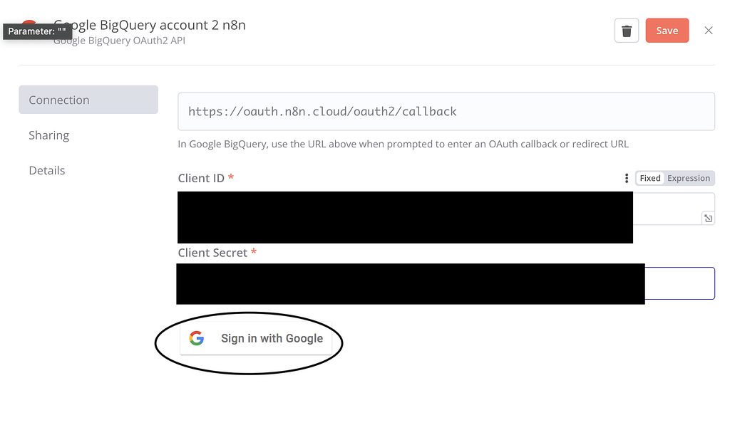 Getting error while adding credential of bigQuery account - Questions ... Getting error while adding credential of bigQuery account - Questions ...