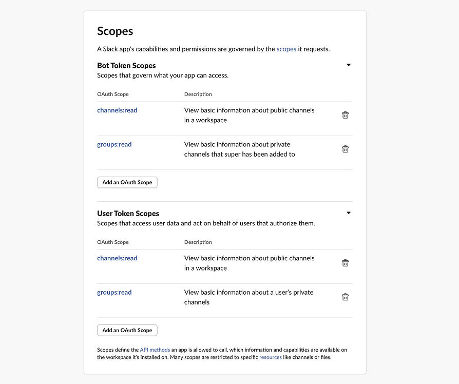 Slack missing required scope - Questions - n8n Community