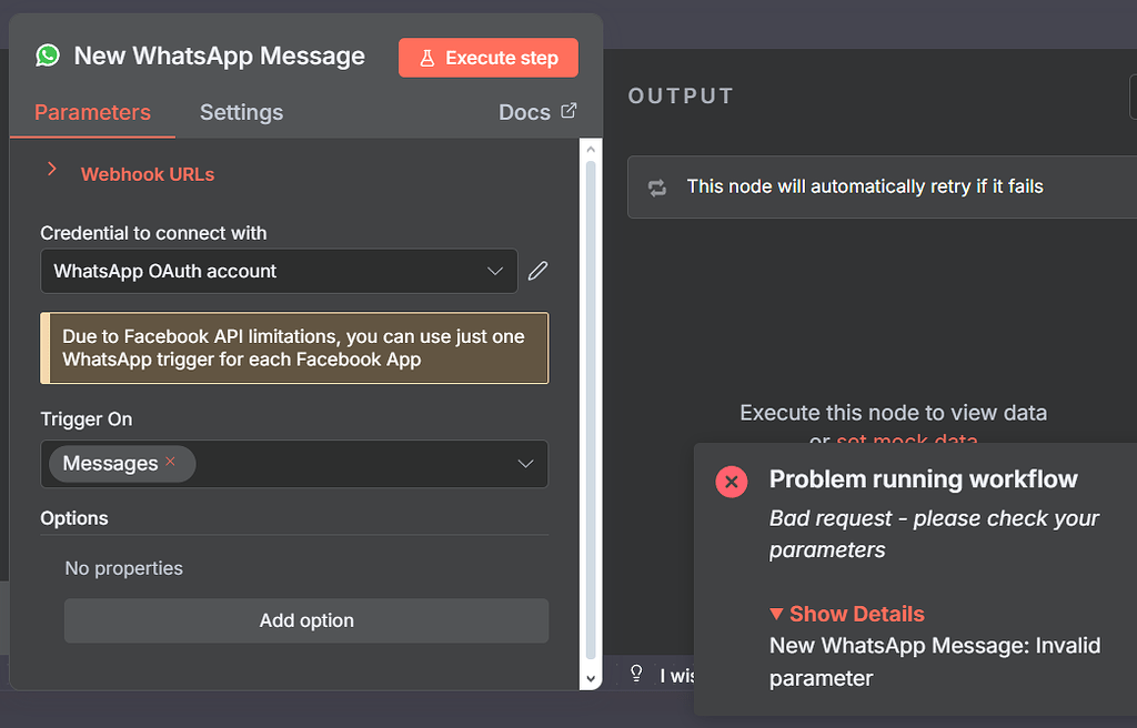 Whatsapp trigger node doesn't work - Questions - n8n Community