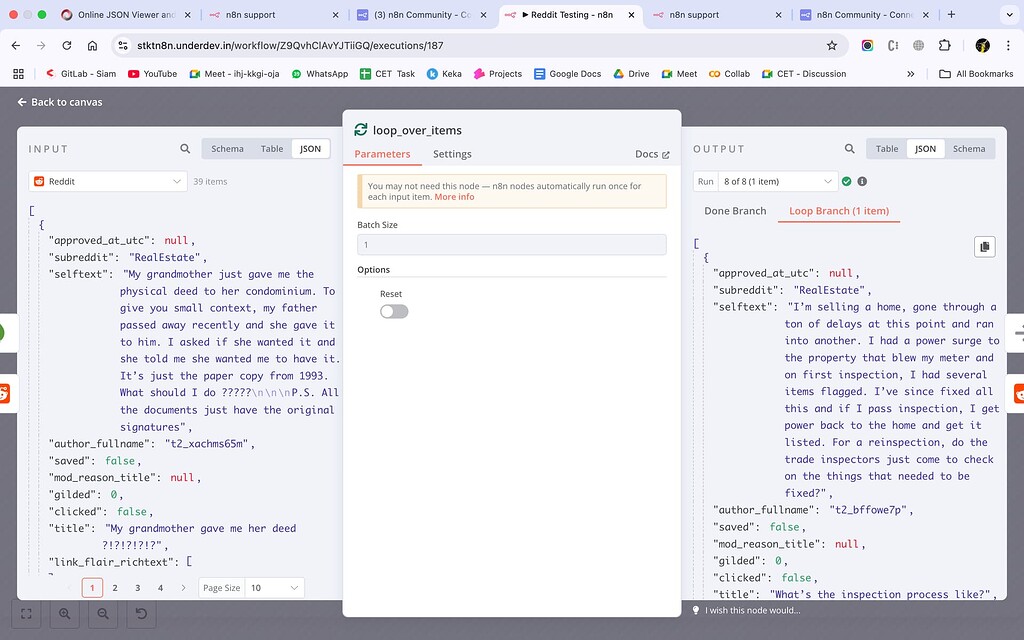 Loop Over Items node is being stopped after certain iterations - Questions - n8n Community