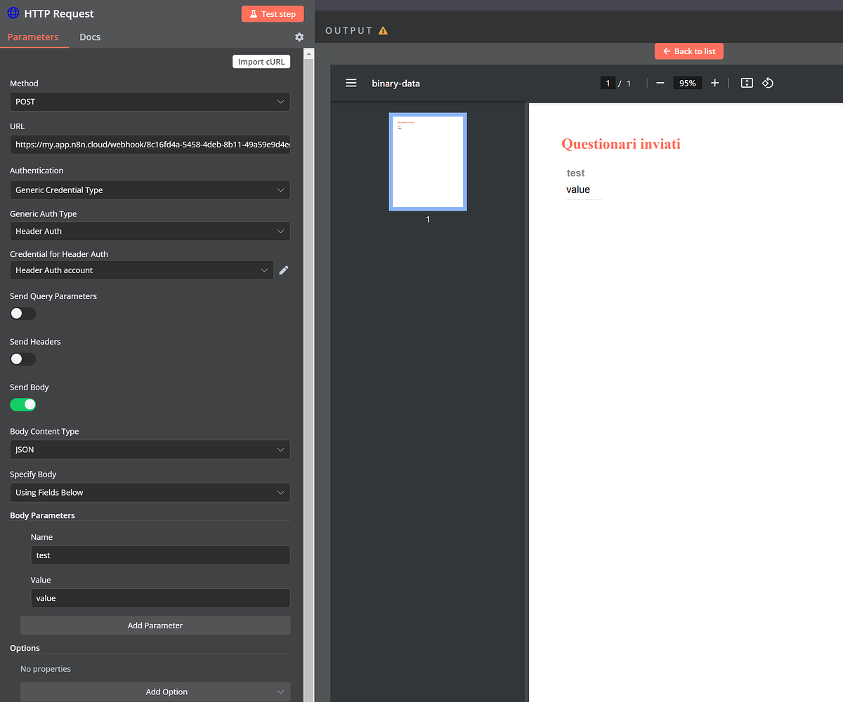Base64 pdf String to pdf binary and send as webhook response - Questions - n8n