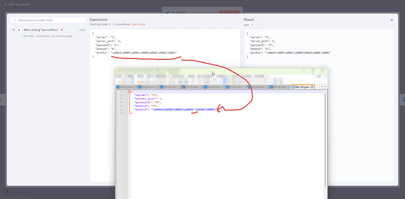 Converting to a JSON file without encoding - Questions - n8n Community