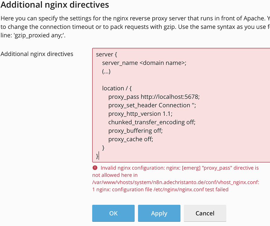 Webhook doesn't work - VPS + Plesk - Questions - n8n Community
