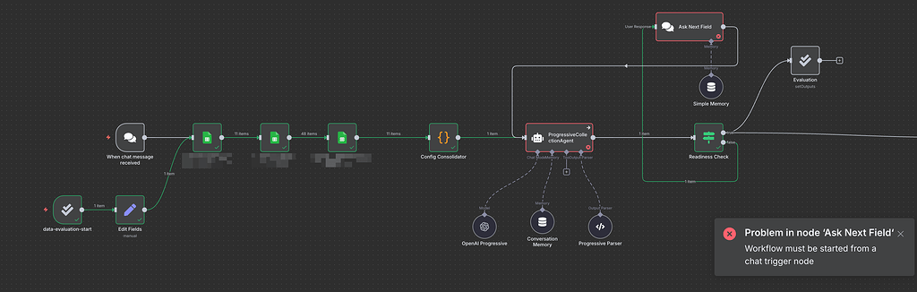 Use evaluations in a conversational chat workflow - Questions - n8n ...