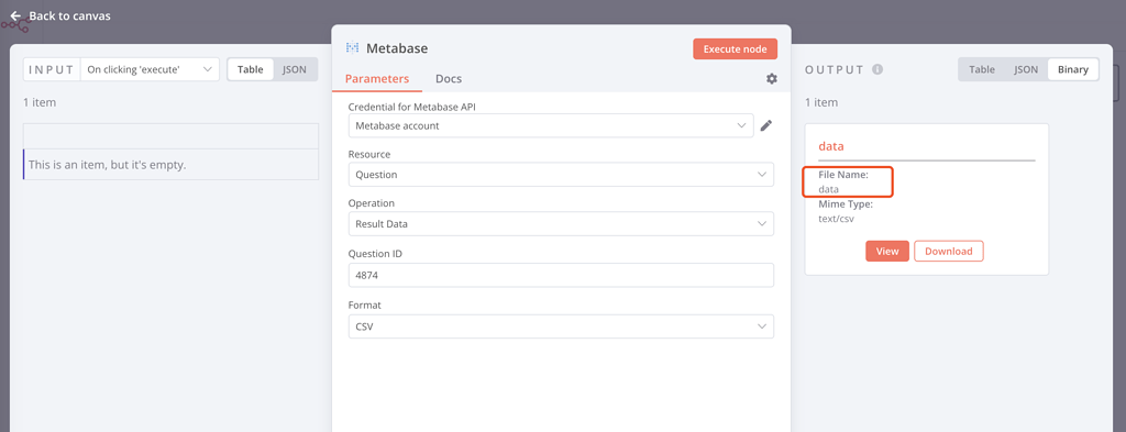 How to use metabase csv file - Questions - n8n Community