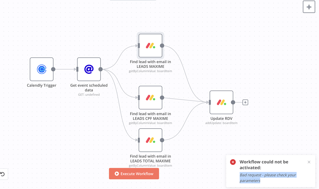 Calendly - n8n - ERROR: Bad request - please check your parameters - Questions - n8n Community