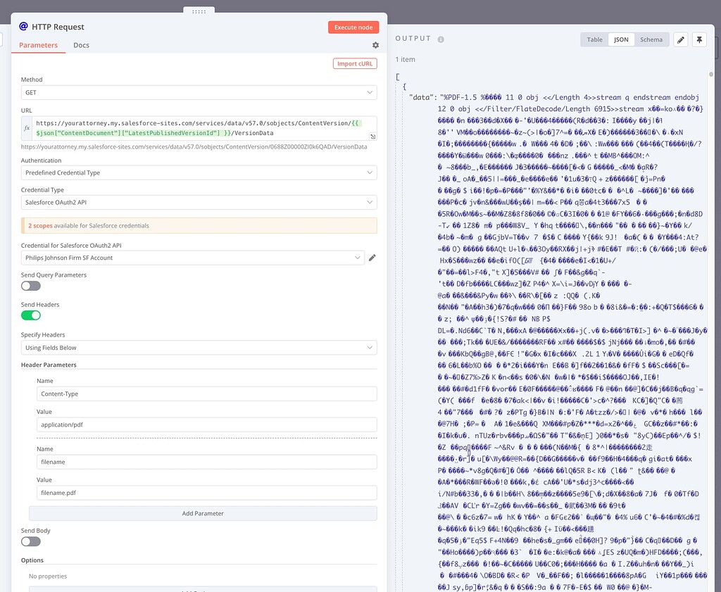 Downloading Files from Salesforce - Questions - n8n Community