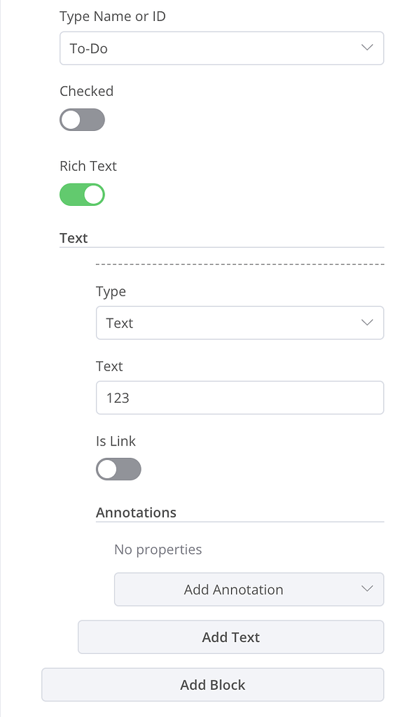Notion Error : body failed validation: body.children[5].to_do.rich_text should be defined ...