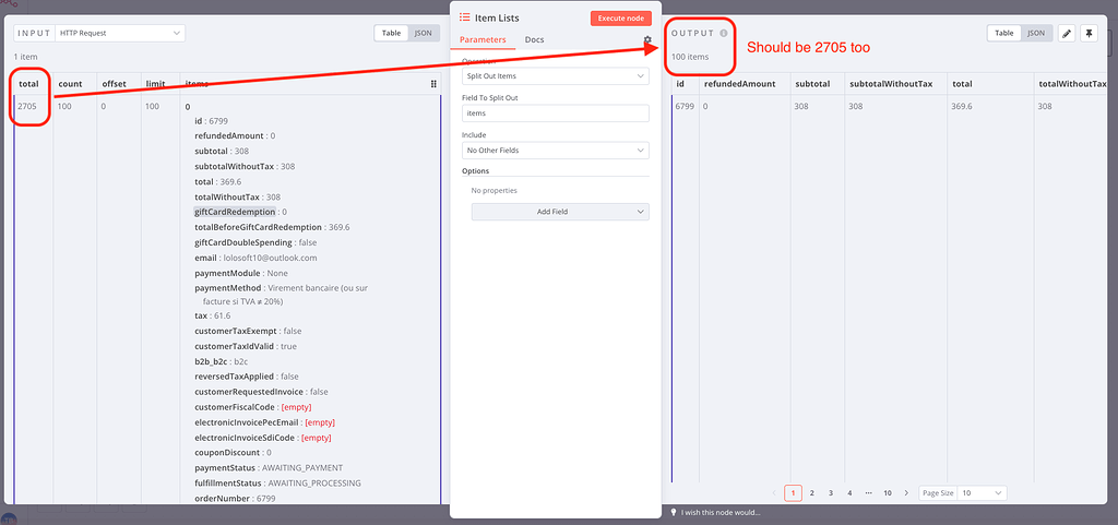 Split out more than 100 items? - Questions - n8n Community