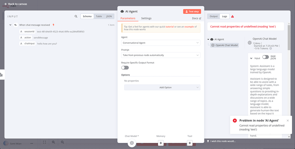 Cannot Read Properties Of Undefined Reading Text Questions N8n Community