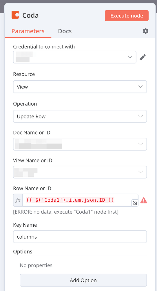 N8n - How to update a row in Coda? - Questions - n8n