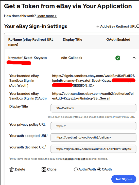 Ebay API Workflow - Questions - n8n Community