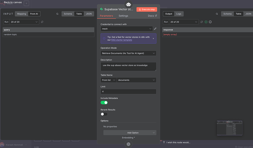 How do I use supabase as knowledge? - Questions - n8n Community