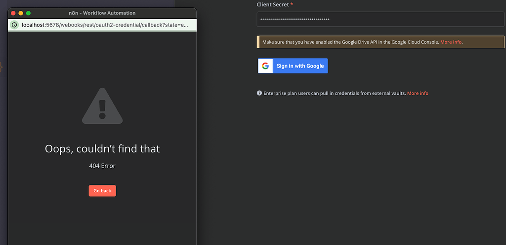 Connecting to Google on localhost - Questions - n8n Community