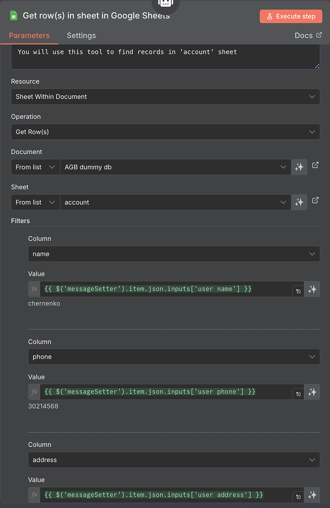 Google Sheet tool failed to fetch row - Questions - n8n Community