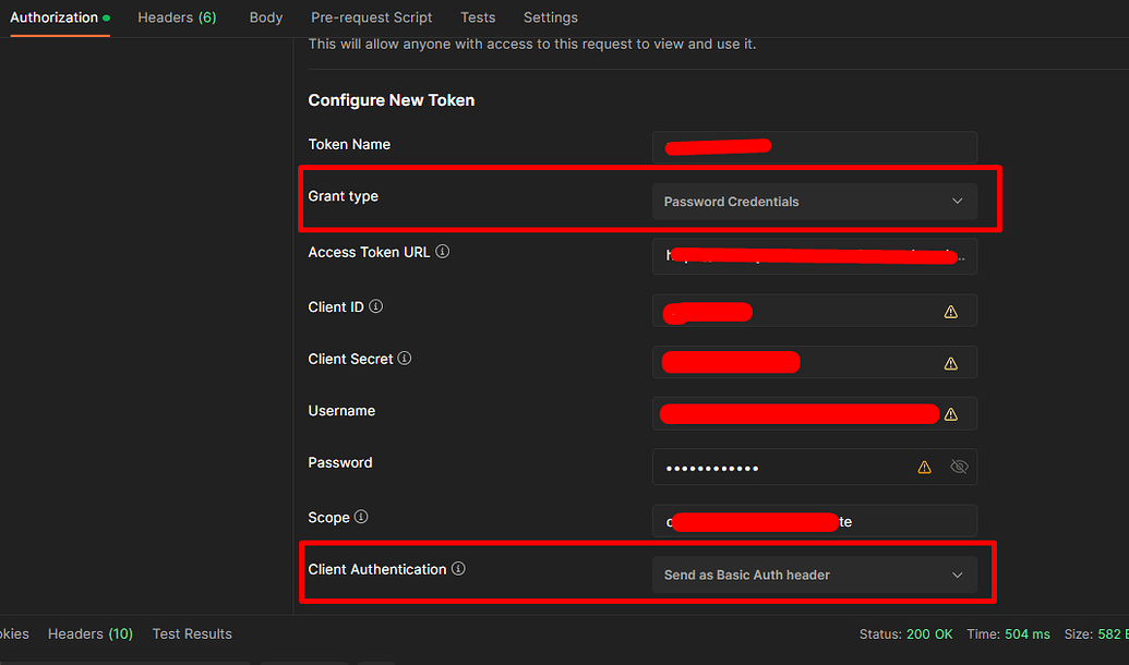 oAuth2 : Password credential HTTP Request - Questions - n8n