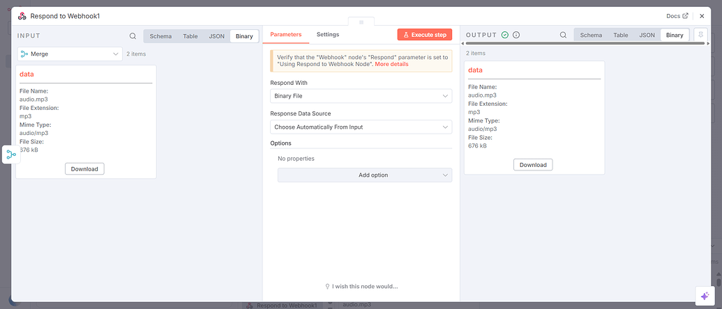 Send both binary file and Json text response in a Webhook response ...