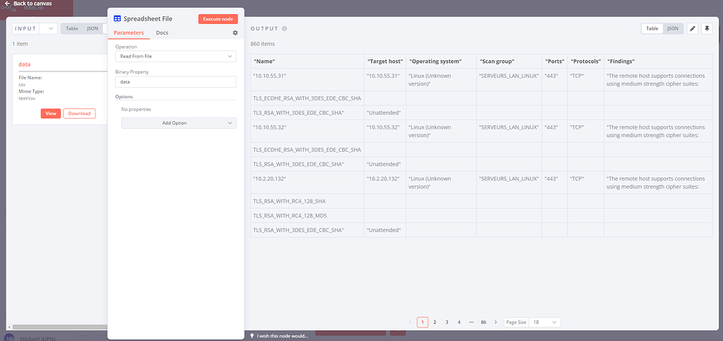 Spreadsheet File problem from a CSV file - Questions - n8n Spreadsheet File problem from a CSV file - Questions - n8n