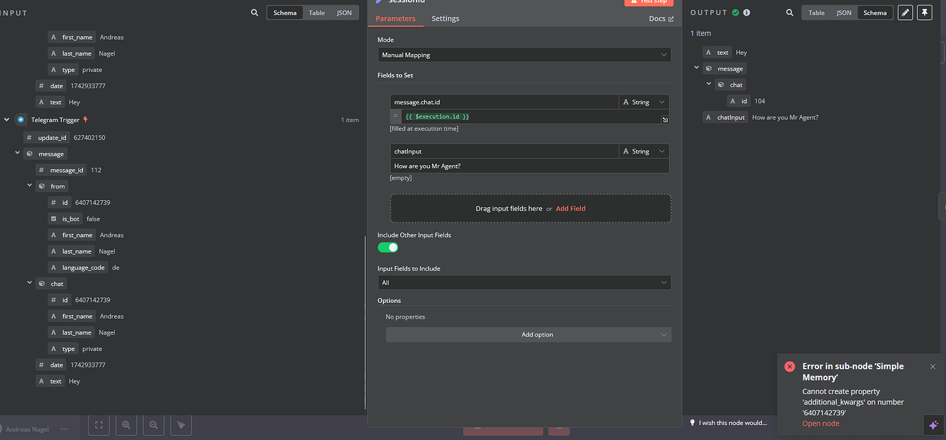Problem with simple memory node - Questions - n8n Community
