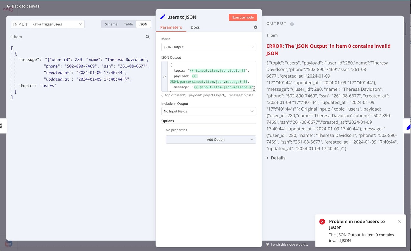 Edit fields node getting wrong input - Questions - n8n Community