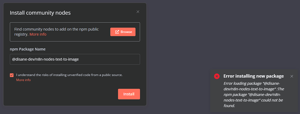 My custom node can't be installed - Questions - n8n
