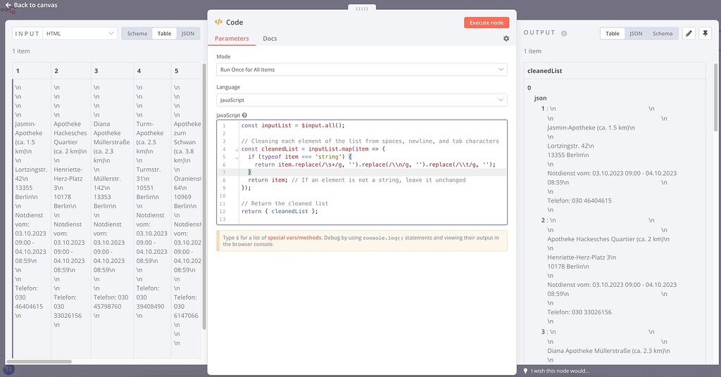Cant clear HTML from \n \t - Questions - n8n Community