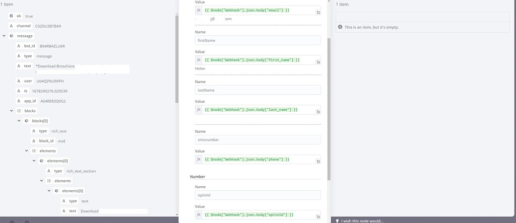 Bug? Set Node does not output anything - Questions - n8n Community