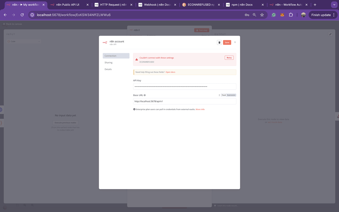 Create Workflow with N8N Node on Self Hosted n8n - Questions - n8n ...