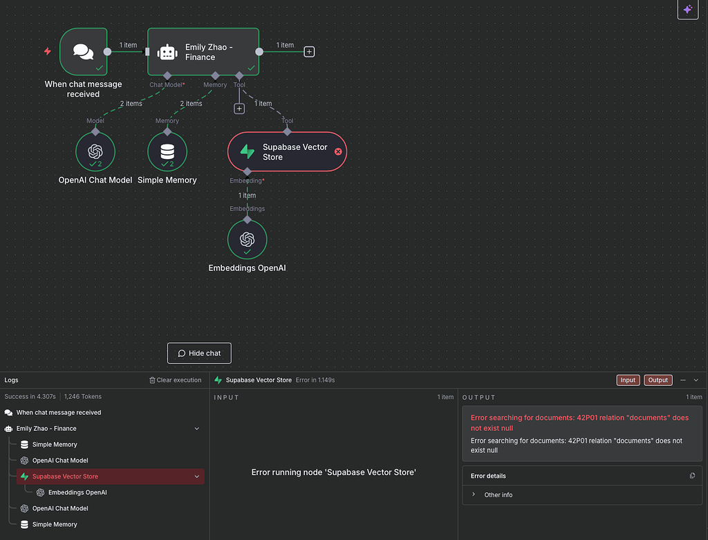 Supabase vector DB as a tool retrieval - Questions - n8n Community