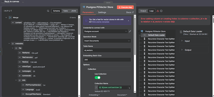 How to fix: Problem in node ‘Postgres PGVector Store‘ - Questions - n8n ...