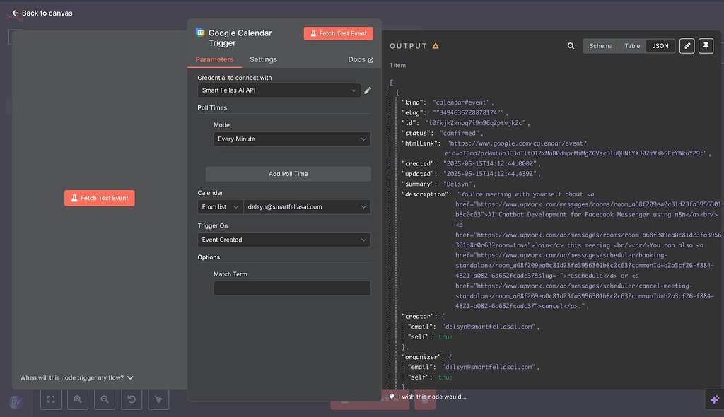 Google Calendar Trigger Not Working - Questions - n8n Community