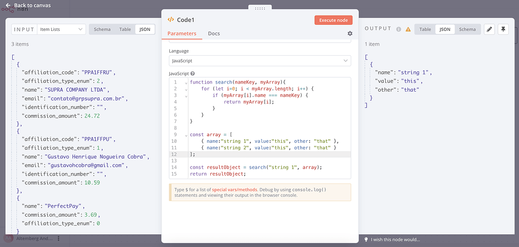 ERROR: Code doesn't return items properly - Item Lists - Questions - n8n Community