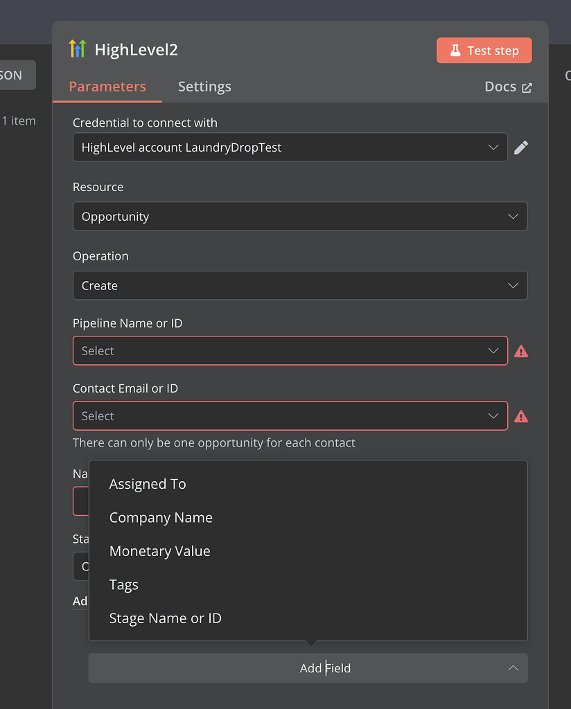 HighLevel Node - Add/Update Opportunity with Custom Fields? - Questions - n8n Community