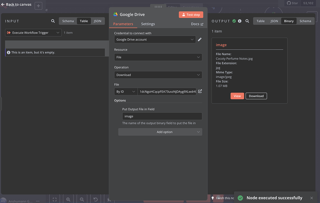 Bug? Google Drive Tool - Download File not giving correct output - Questions - n8n Community