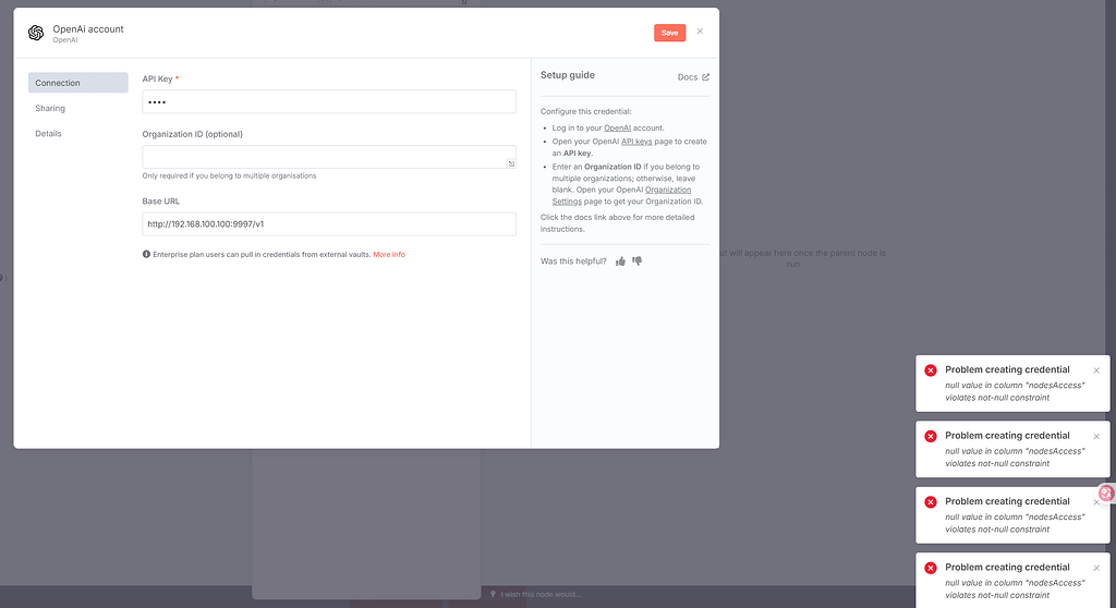 Openai account cannot use my custom llm endpoint - Questions - n8n Community