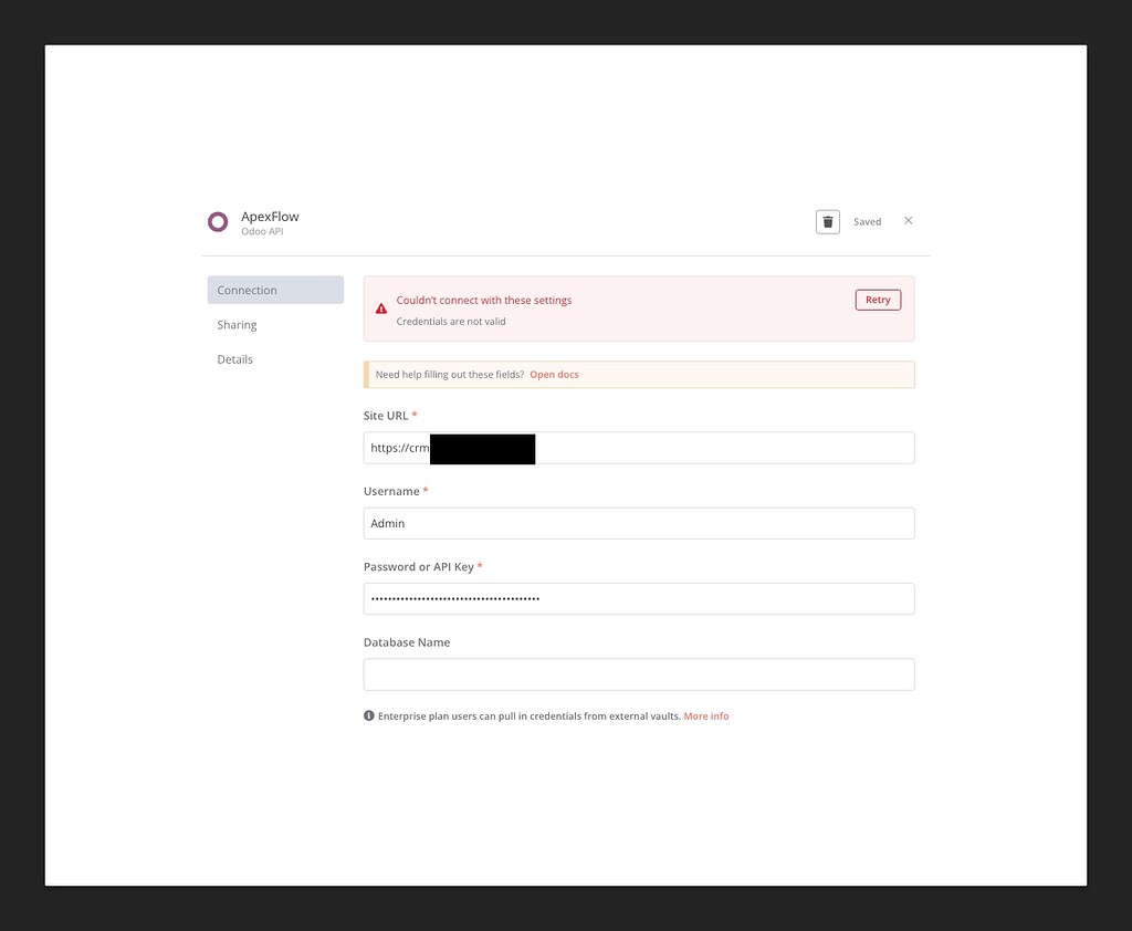 Trouble connecting self-hosted n8n to self-hosted Odoo CRM - Questions - n8n Community