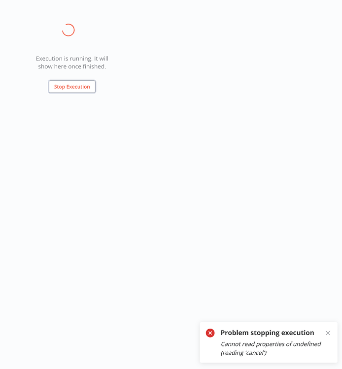 Cannot Stop Execution Cannot Read Properties Of Undefined Reading Cancel Questions N8n