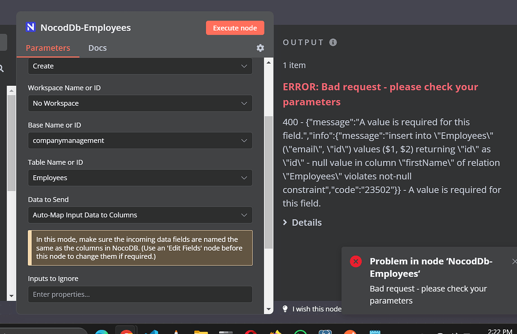 How to create one to many rows nocodb - Questions - n8n Community