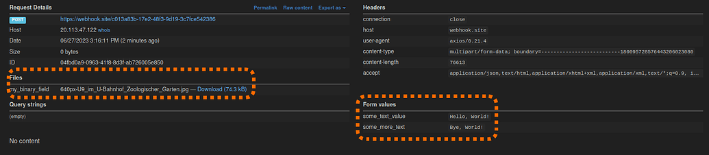 How to send data with attachment in Form Data multipart - Questions ...