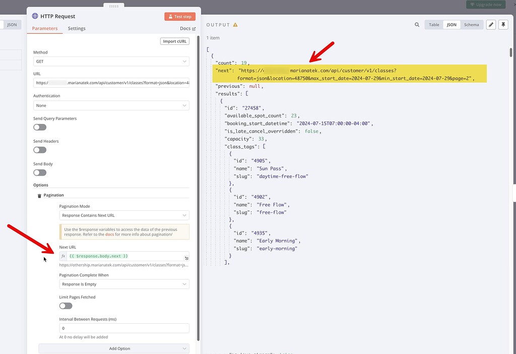 HTTP Pagination with Next URL Error - Questions - n8n Community