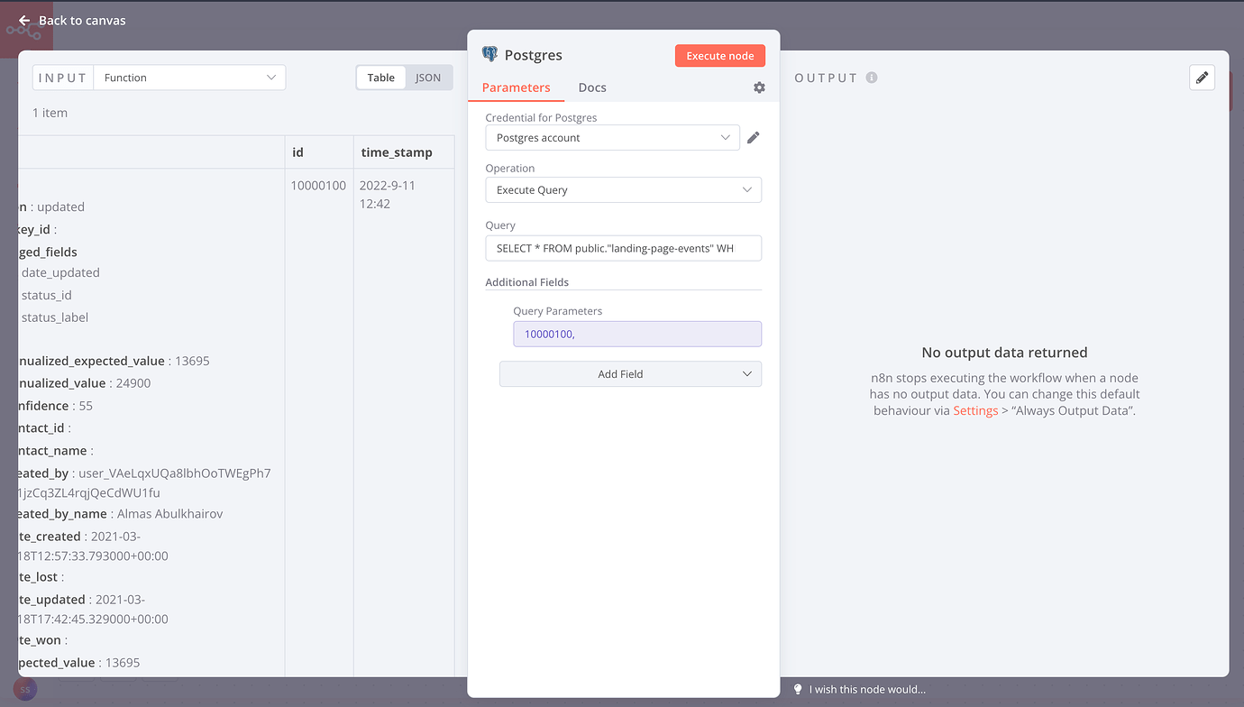 How to insert data to Postgres - Questions - n8n