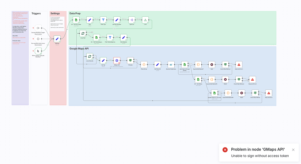 Google Maps credentials - Questions - n8n Community