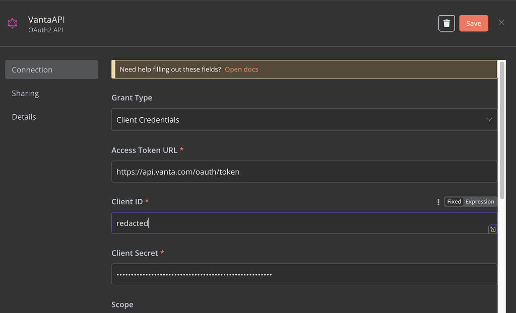 Oauth 2 with Vanta not working with Oauth2 generic credential but do with Curl - Questions - n8n ...
