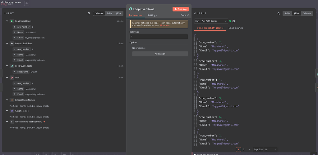 Loop over items from multiple google sheets [Looping issue] - Questions - n8n Community