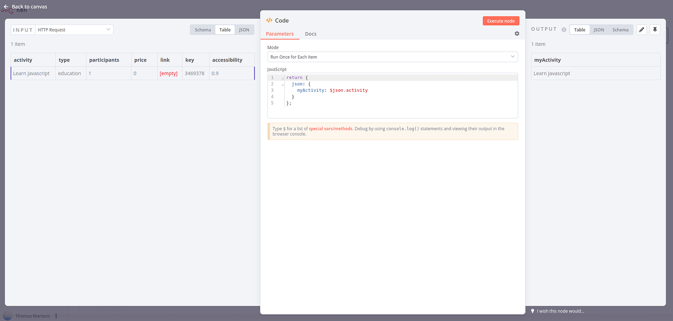 How to get input data in code - Questions - n8n