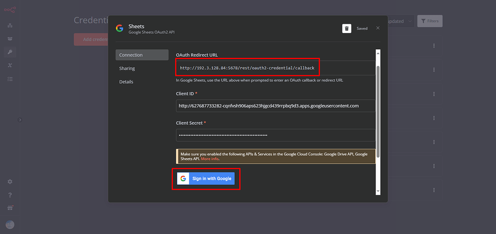 Need Help connecting google sheets - Questions - n8n Community