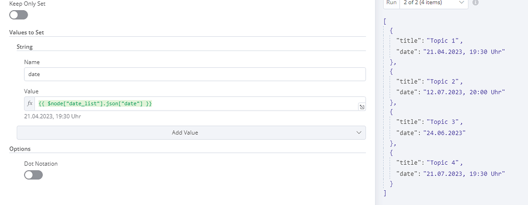 Merge two items into one with new properties (array) - Questions - n8n Community