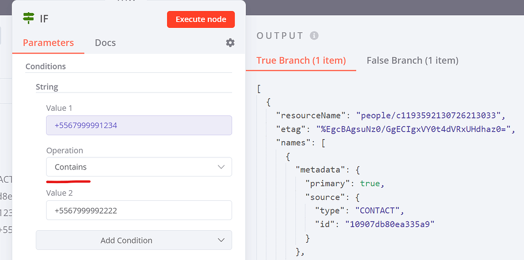 Check If A String Is In An Array Result Questions N8n Community