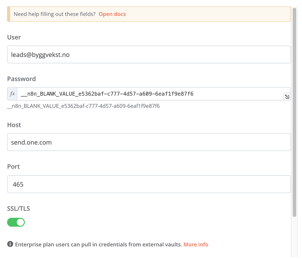 Smtp Credentials Bug Questions N8n Community 2340