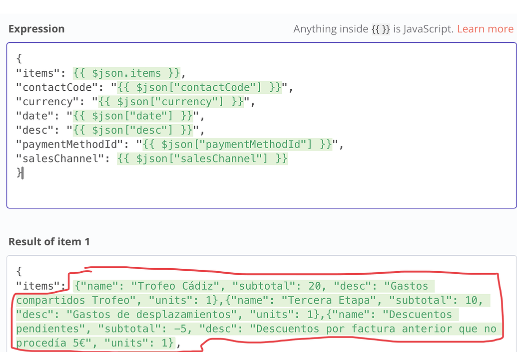 How to pass the result of previous node as it is on the body of a HTTP Request node? - Questions ...